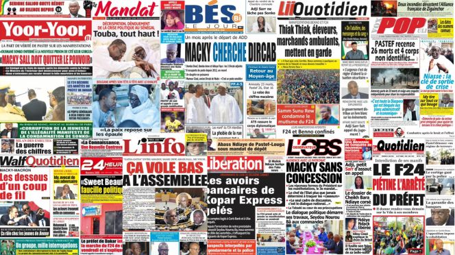 A la « Une » des journaux sénégalais du vendredi 9 Juin 2023 - Notre ...