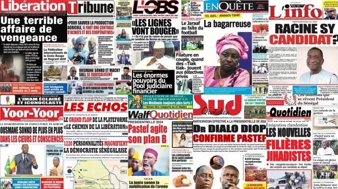 La « Une » des journaux sénégalais du lundi 28 Août 2023 - Notre Continent