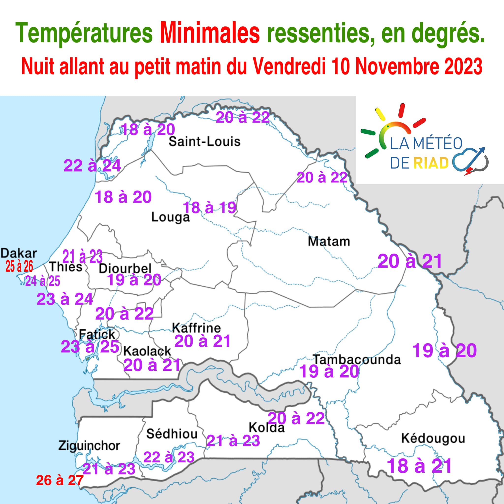 Météo du vendredi 10 Novembre 2023 au Sénégal : Dakar et régions ...