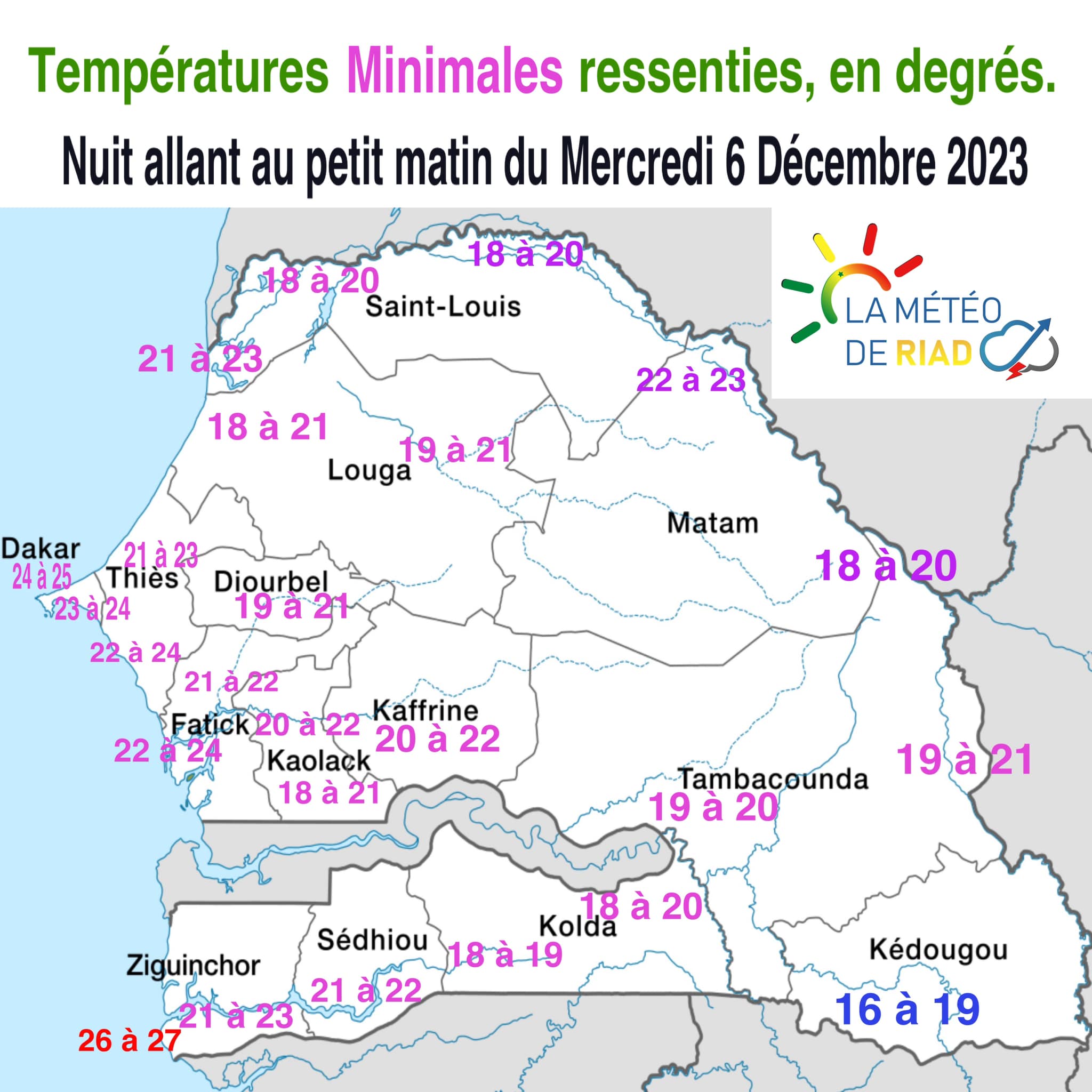 Météo du mercredi 6 Décembre 2023 au Sénégal : Dakar et régions - Notre ...